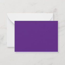 Modern Minimal Typography Script Purple Note Card | Zazzle