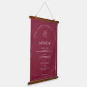 Modern Minimal | Wedding Bar Menu Hanging Tapestry | Zazzle