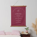 Modern Minimal | Wedding Bar Menu Hanging Tapestry | Zazzle