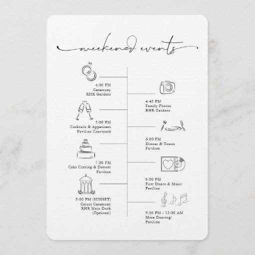 Modern Minimal | Wedding Welcome Card | Zazzle