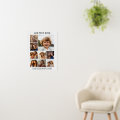 Modern Minimal White Party Sign - 9 Photo Collage | Zazzle