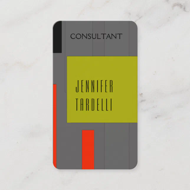 Modern Minimalist Abstract Creative Background Business Card | Zazzle