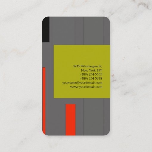 Modern Minimalist Abstract Creative Background Business Card | Zazzle