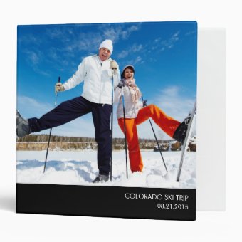 Modern Minimalist All Purpose Photo Album - Black Binder | Zazzle