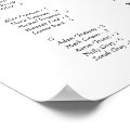 Modern Minimalist Alphabetical Order Seating Chart | Zazzle