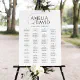 Modern Minimalist Alphabetical Seating Chart Foam Board | Zazzle