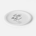 Modern Minimalist Baby Shower Paper Plates | Zazzle