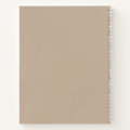 Modern Minimalist Beige Monogram Notebook | Zazzle