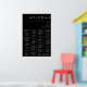 Modern Minimalist Black Font Alphabetical Seating Poster | Zazzle