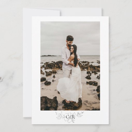 Modern Minimalist Black/White Calligraphy Wedding Invitation | Zazzle Modern Minimalist Black/White Calligraphy Wedding Invitation | Zazzle