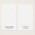 Modern Minimalist Black White Jewelry Display Card | Zazzle