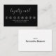 Modern Minimalist Black & White Loyalty Card | Zazzle
