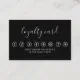 Modern Minimalist Black & White Loyalty Card | Zazzle