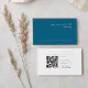 Modern Minimalist Blue White Social Worker Business Card | Zazzle