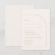 Modern Minimalist Boho Arch Meal Choices RSVP Card | Zazzle