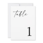 Modern Minimalist Boho Wedding Table Numbers | Zazzle