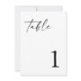 Modern Minimalist Boho Wedding Table Numbers | Zazzle