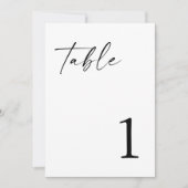 Modern Minimalist Boho Wedding Table Numbers | Zazzle
