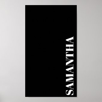 Modern Minimalist Bold All Caps Phone Wallpaper Poster | Zazzle