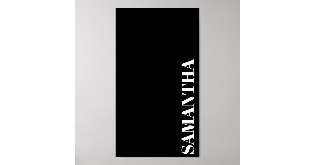 Modern Minimalist Bold All Caps Phone Wallpaper Poster | Zazzle