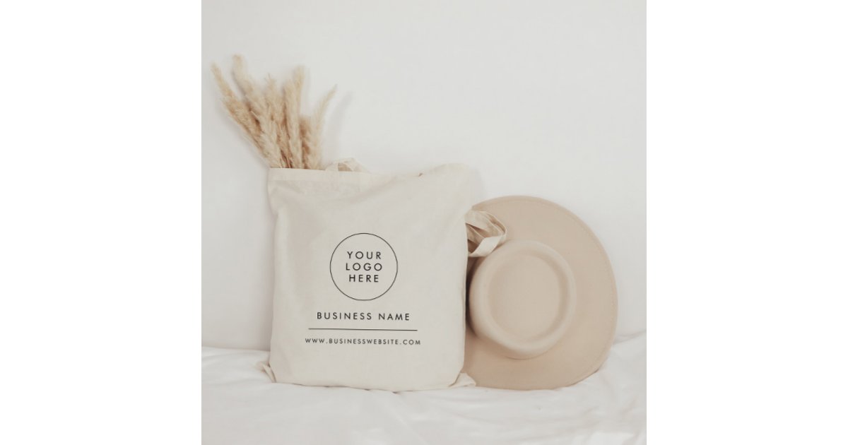 Modern Minimalist Business Logo Your Logo Here Tote Bag | Zazzle
