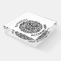 Modern Minimalist Business Scan qr code payment Paperweight | Zazzle