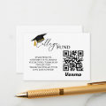 Modern Minimalist Calligraphy College Fund Qr Code Enclosure Card | Zazzle