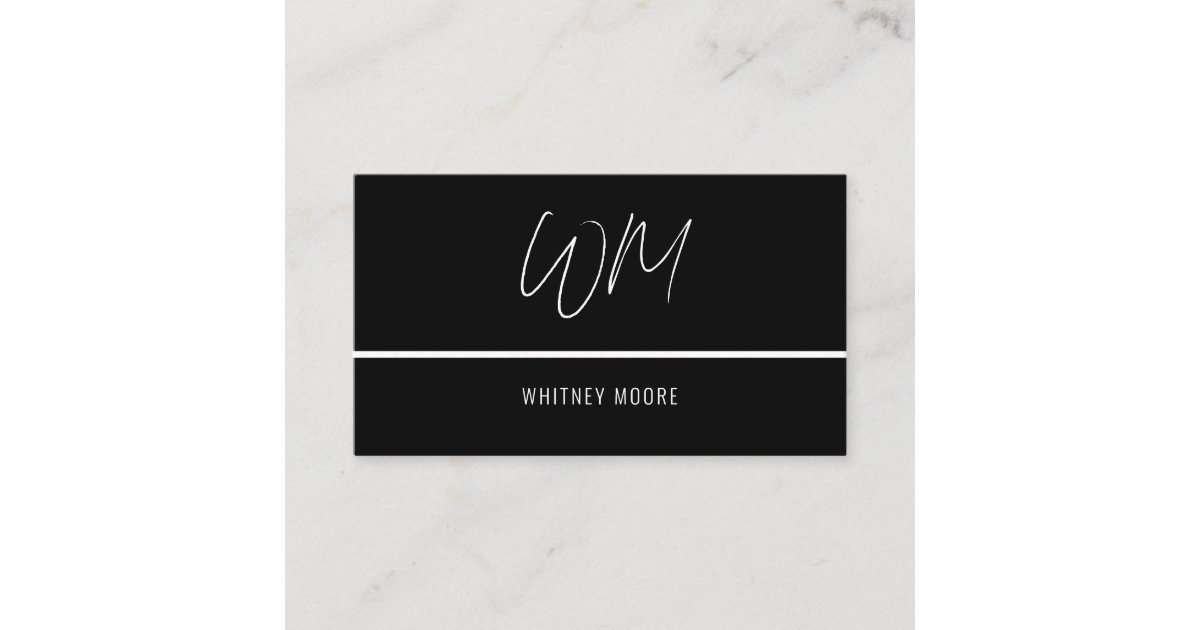 Modern Minimalist Calling Card | Zazzle