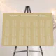 Modern Minimalist Cashmere Wedding Seating Chart Foam Board | Zazzle