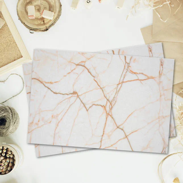 modern minimalist chic scandinavian white marble tissue paper | Zazzle