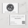 Modern Minimalist Chicken Eggs QR Code Business Card | Zazzle
