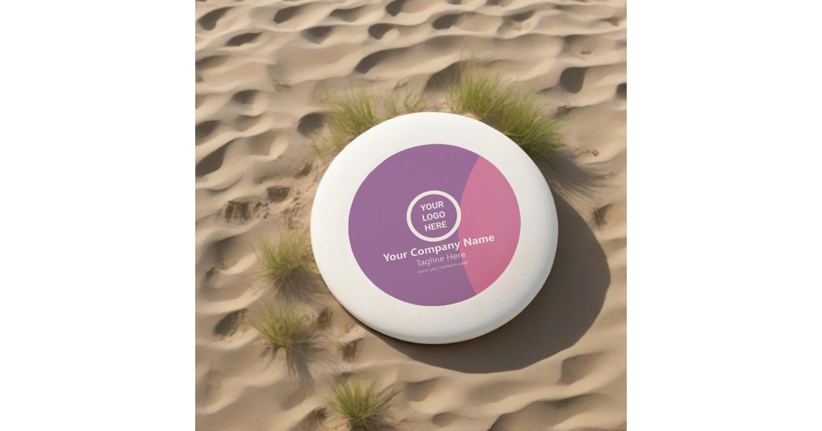 Modern Minimalist Custom Business Logo Merchandise Wham-O Frisbee | Zazzle