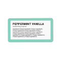 Modern Minimalist Custom Color Ingredients List Label | Zazzle