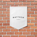 Modern Minimalist Custom Name Kids Room Pennant | Zazzle