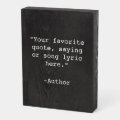 Modern Minimalist Custom Quote Wooden Box Sign | Zazzle