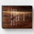 Modern Minimalist Custom Quote Wooden Box Sign | Zazzle