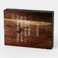 Modern Minimalist Custom Quote Wooden Box Sign | Zazzle