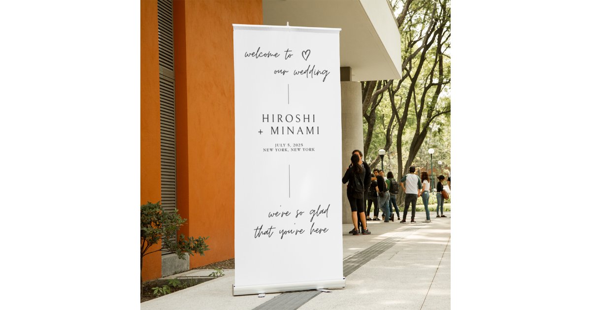 Modern Minimalist Design with Elegant Typography Retractable Banner ...