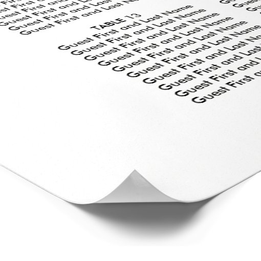 Modern Minimalist Diamond Wedding Seating Chart | Zazzle