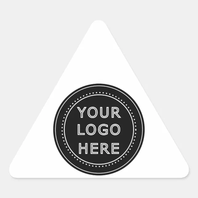 Modern, Minimalist, Elegant and Customizable Triangle Sticker | Zazzle