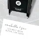 Modern Minimalist | Elegant Script Wedding Address Self-inking Stamp ...