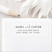 Modern Minimalist Elegant Simple Wedding Couple Label | Zazzle