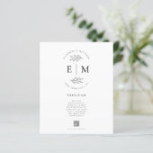 Modern Minimalist Elegant Simple Wedding Program | Zazzle