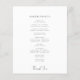 Modern Minimalist Elegant Simple Wedding Program | Zazzle