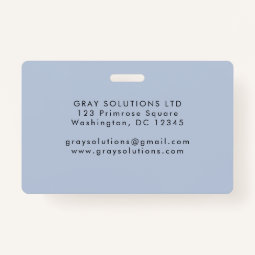 Modern Minimalist Employee Staff Customer Service Badge | Zazzle