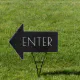 Modern Minimalist Enter Directional Sign | Zazzle