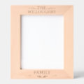 Modern Minimalist Family Est. Photograph Engraved Frames | Zazzle