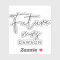 Modern minimalist Future Mrs Future Bride Sticker | Zazzle