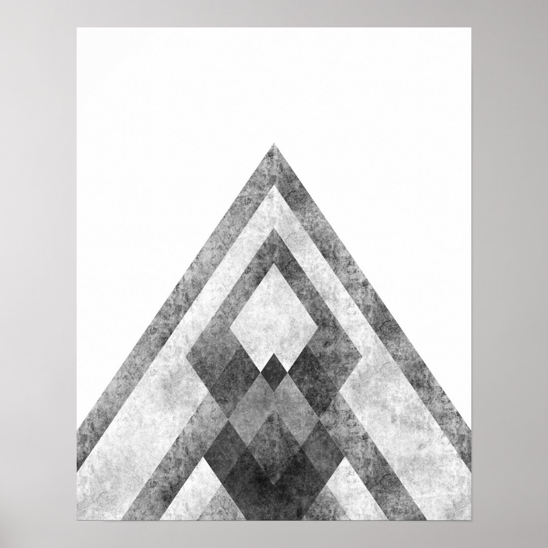 Modern minimalist geometric art print | Zazzle