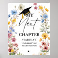 Modern Minimalist Graduation My next Chapter start Poster | Zazzle